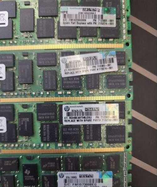 Серверная DDR3 Samsung 1866Мгц 16 ecc HP 712383-08