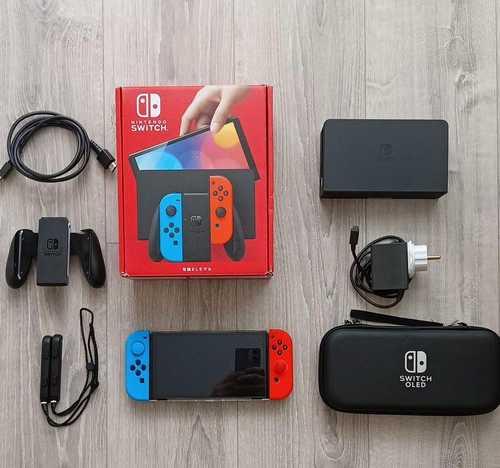 Nintendo Switch Oled 64   128 GB Полный комплект