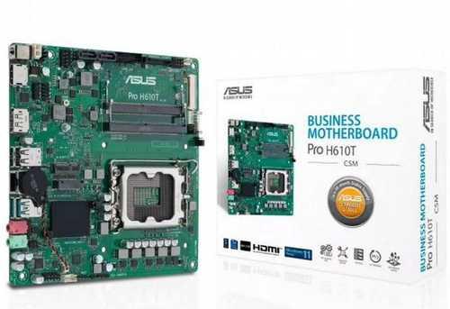 Материнская плата Asus PRO H610T-CSM, LGA1700, H61