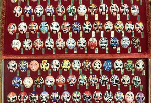 Оригинальные маски пекинской оперы. 100 шт