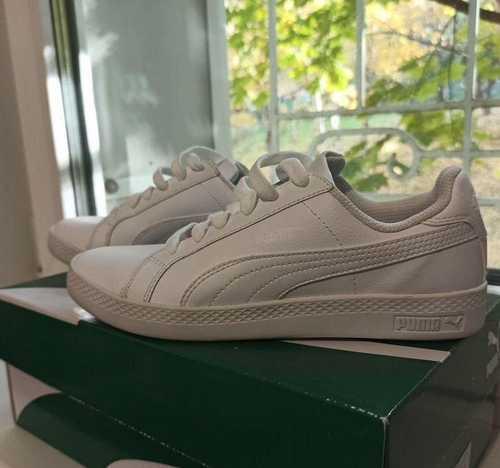 Кеды белые puma