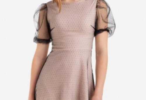 Нарядное платье для девочки гипюр