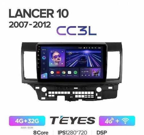 Автомагнитола Mitsubishi Lancer 10 Teyes CC3L 4/64