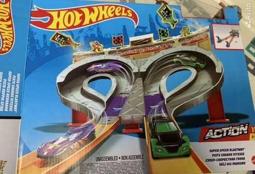 Hot wheels трек супер гонка