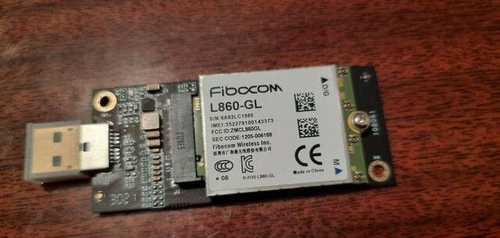Fibocom l860 gl + переходник+ 3 антенны