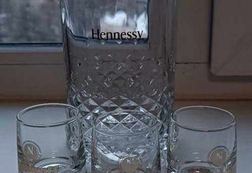 Стакан Hennessy, рюмки Nemiroff