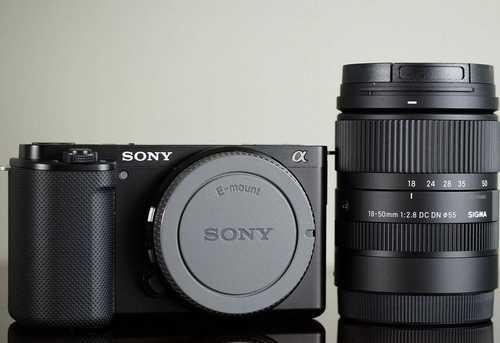 Sony ZV-E10 Kit Sigma 18-50mm f/2.8 DC DN новый | Festima.Ru - Мониторинг объявлений