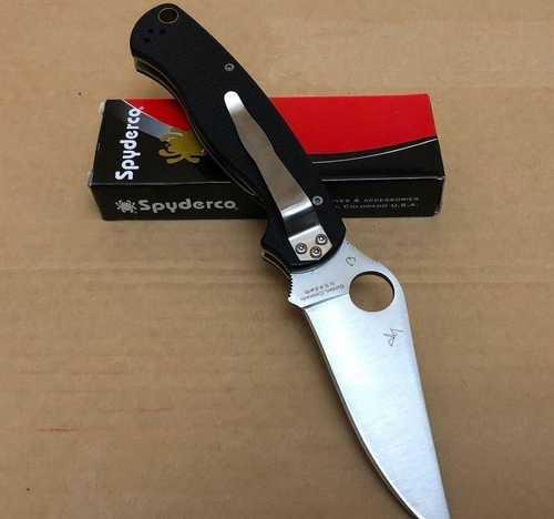 Складной нож Spyderco Military mini черный