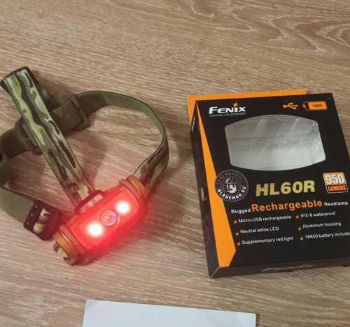 Налобный фонарь Fenix HL60RDY Cree XM-L2 U2