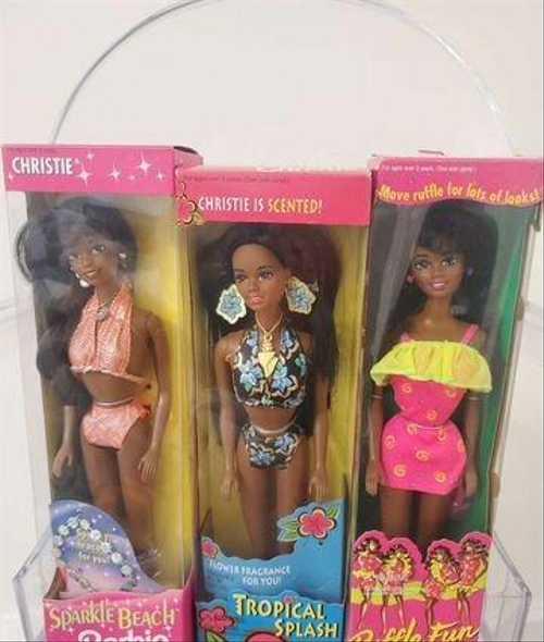 Редкие барби barbie sparkle beach christie AA