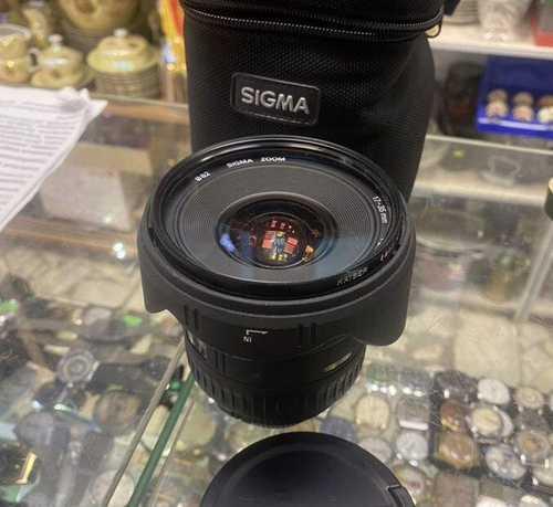 Объектив Sigma Zoom 17-35mm Япония Рабочий