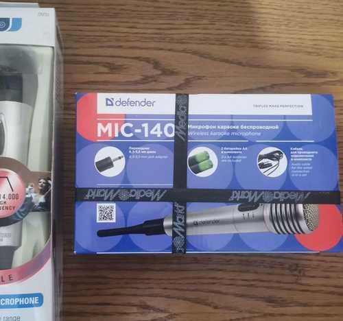 Микрофоны Defender MIC-140 и Vivanco DM30 новые