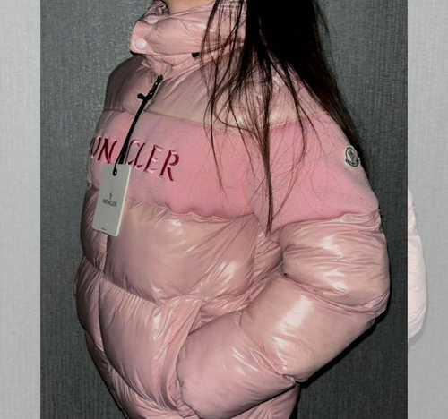 Пуховик moncler pink