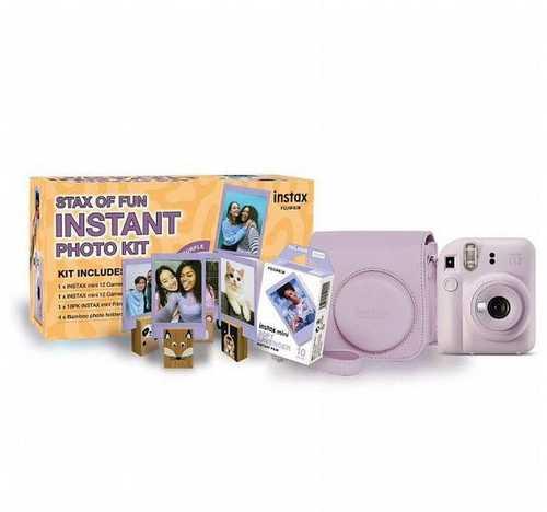 Моментальная фотокамера Fujifilm Instax Mini 12 Stax of Fun Instant Photo Kit Lilac Purple