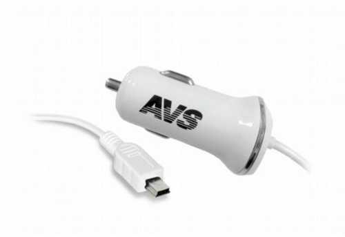 Автомобильное зарядное устройство с mini USB AVS