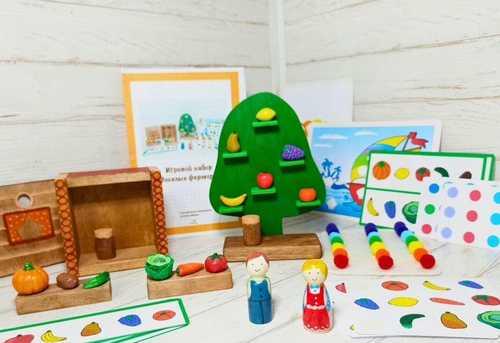 Развивающие игрушки из дерева набор - 24 игры