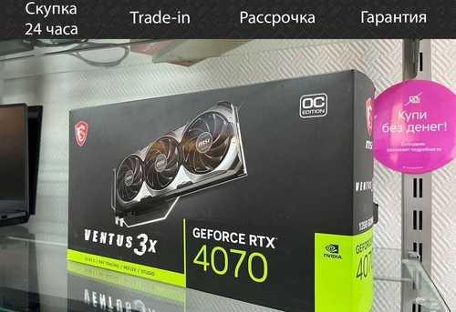 Видеокарта Msi GeForce RTX 4070 ventus 3X OC 12G