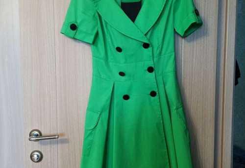 Платье Defile зеленое 44