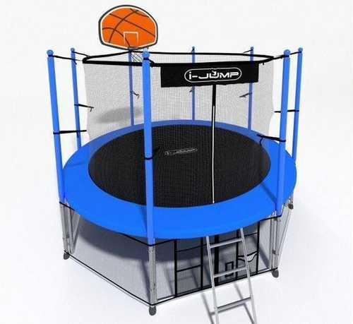 Батут i-Jump basket 10ft 3,06м с сетью и лестницей