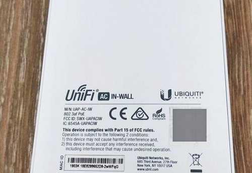 Точка доступа Ubiquiti Unifi AC In Wall