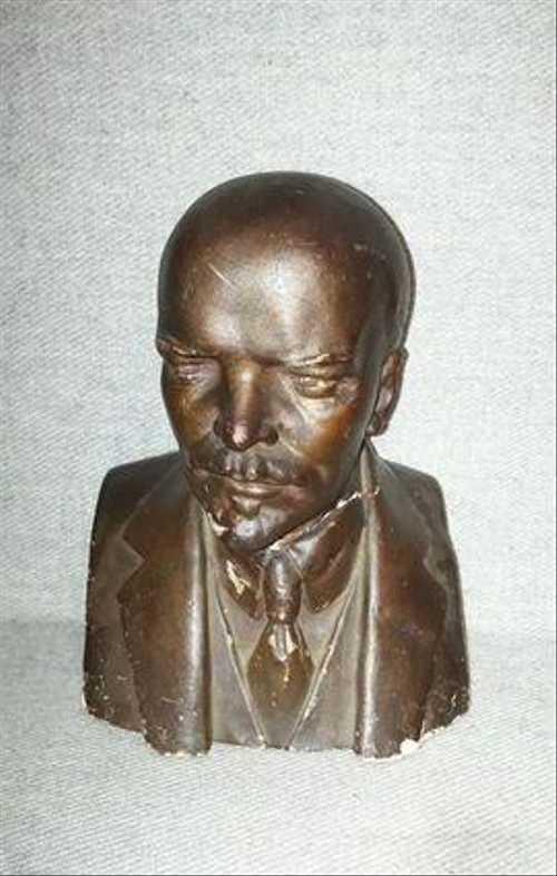 Скульптура бюст СССР Ленин гипс Л.Д.К.А 1933