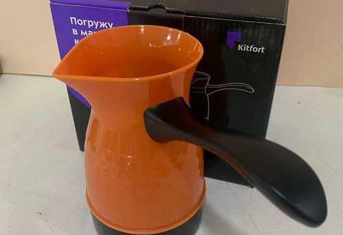Электрическая турка KitFort KT-7130-2 черно-оранж