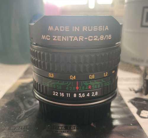 Объектив canon mc zenitar - c2, 8/16