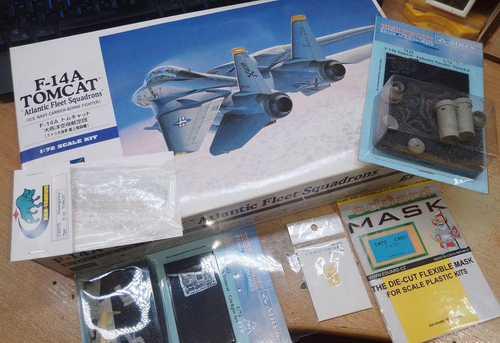Hasegawa F-14A Tomcat Atlantic FS E14 + дополнения