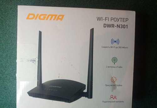 Роутер Digma dwr-n301N300 оригинал, беспроводной