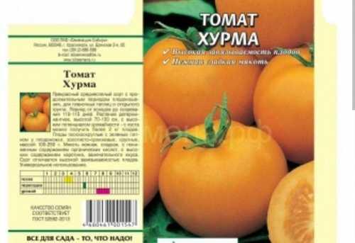 Рассада томатов "хурма"