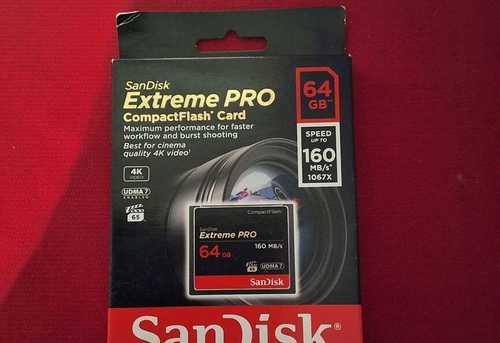 Карта памяти SanDisk Extreme Pro 160MB/s 64GB