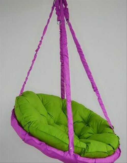 Кресло гамак круглое цвет Фуксия - Травяной