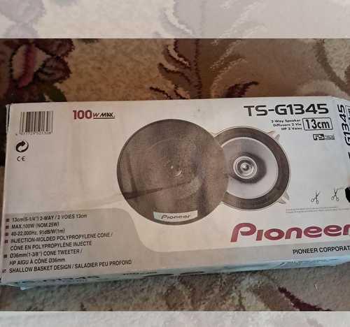 Динамики автомобильные Pioneer TS-G1345 и TS-G1030