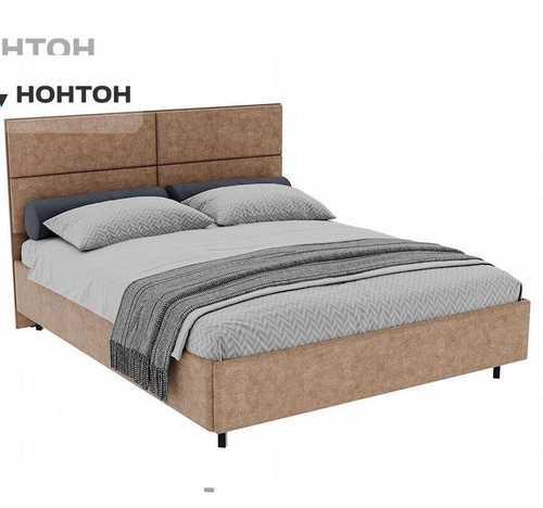 Кровать Мелоди кр01-160 бежевая