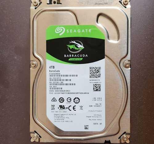 Жесткий диск (HDD) Seagate Barracuda 4TB