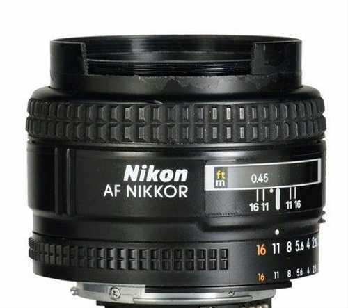 Фотообъектив Nikon 50mm f/1.4D AF
