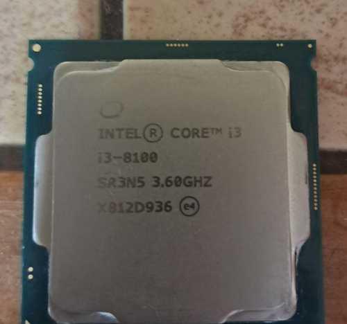 Процессор intel core i3 8100