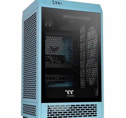 Корпус Thermaltake The Tower 200 Turquoise /Turquoise/Win/spcc/Tempered Glass*1/CT140 Fan*2/Color Bo