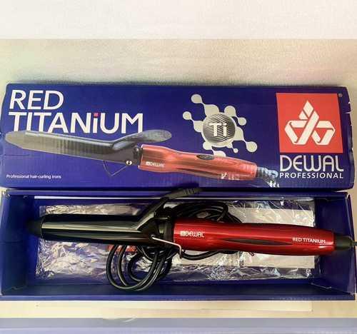 Плойка для волос dewal Professional RED Titanium