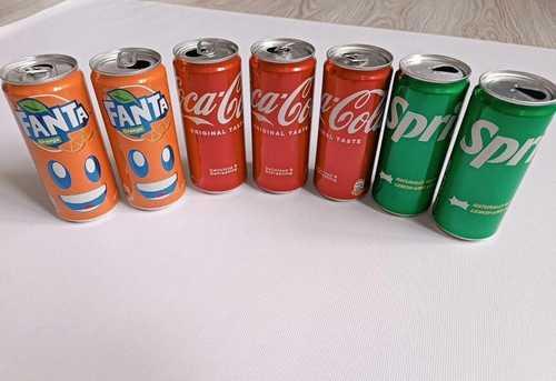 Банки Coca Cola Fanta Sprite