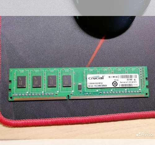 Оперативная память Crucial 2 GB DDR3 1600 MHZ