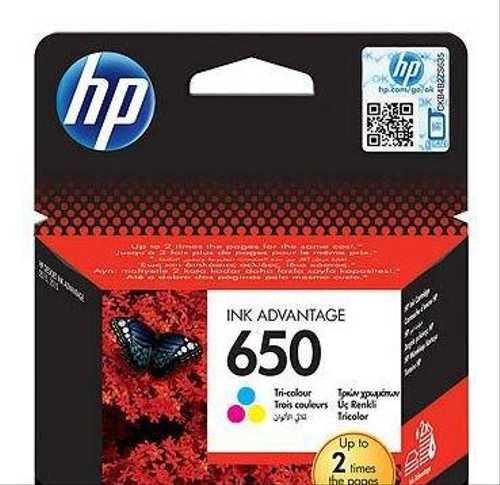 Картридж HP 650 Tri-colour Ink Cartridge