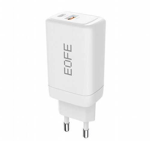 Зарядное устройство Eofe E601, 65 Вт, USB-A   USB-C, белое