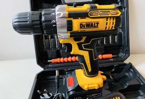 Шуруповерт 14V с набором бит Dewalt