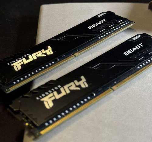 Оперативная память Kingston fury Beast Black 16GB