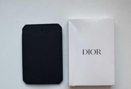 Dior визитница картхолдер черный