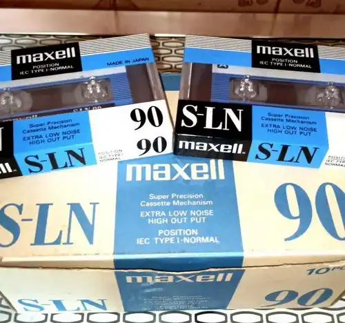 Аудиокассета Maxell S-LN90 Japan запечатанная