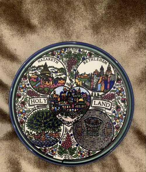 Настенная тарелка Иерусалим керамика 16,5 см