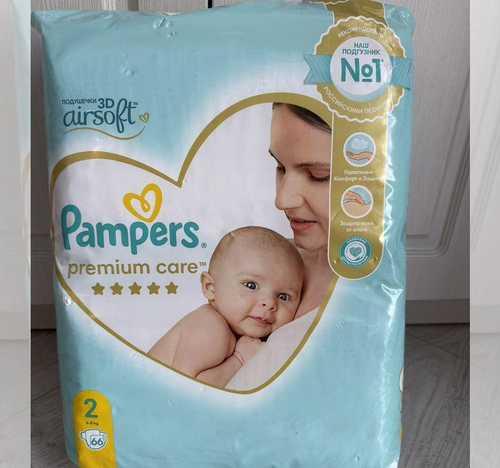 Подгузники pampers premium care 2