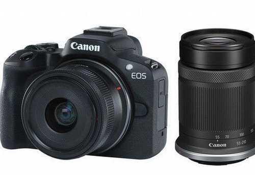 Фотоаппарат Canon EOS R50 Kit 18-45mm + 55-210mm